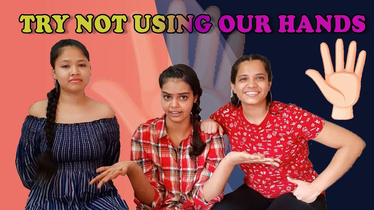 NO HANDS EATING Challenge | TRY NOT USING OUR HANDS | Hands Free ...