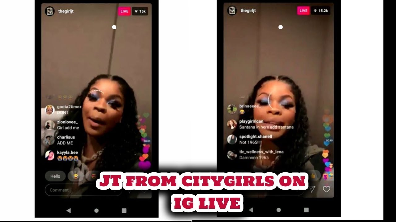 JT ( City Girls) IG live talking to everybody - YouTube