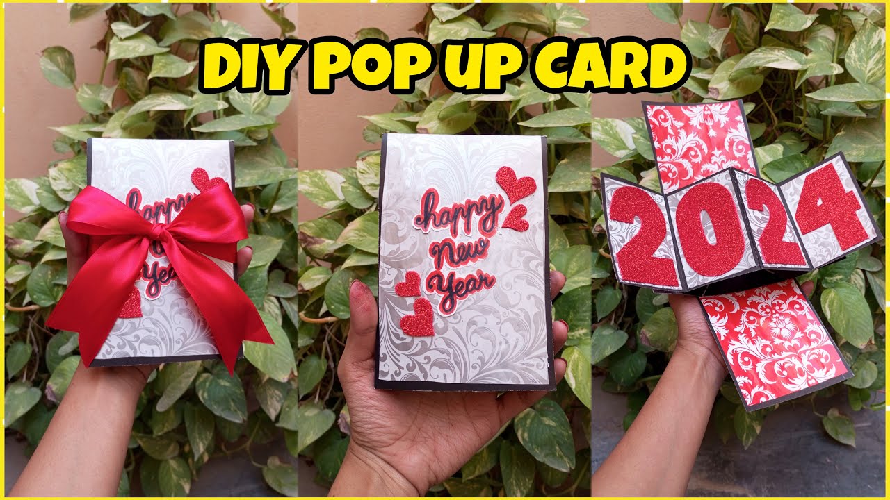 New Year Popup Card |Pop-up Card |Aleena's Craft World #popupcardmaking ...