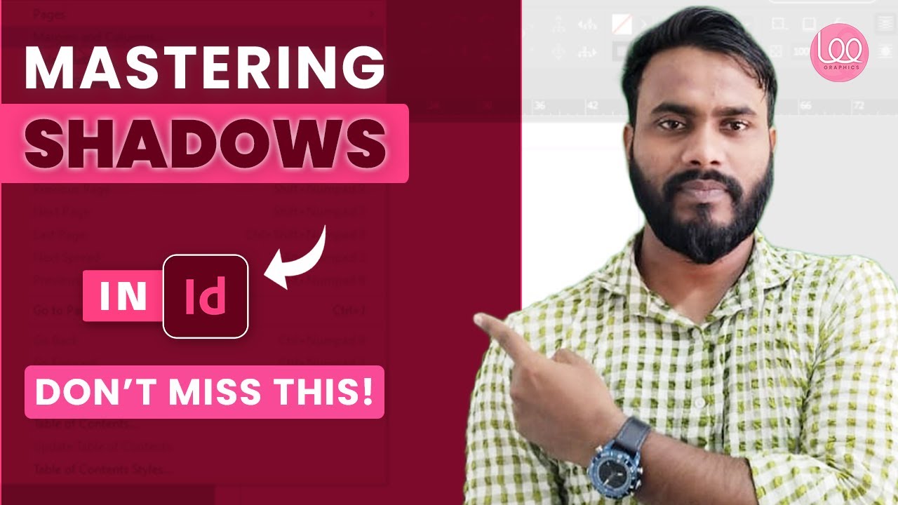 How to add shadow on Text and Object in InDesign- Lee Graphics - YouTube