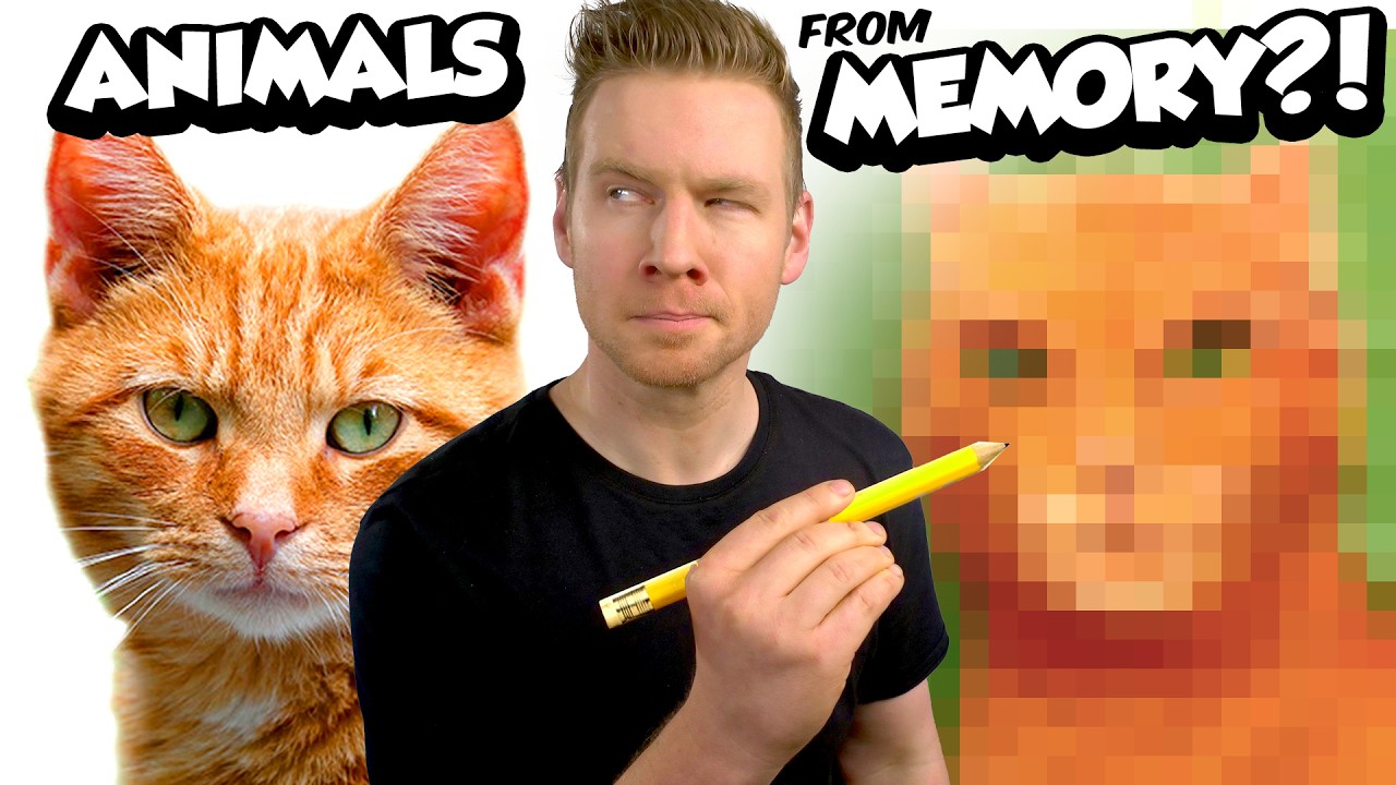 Can I Draw Animals from Memory? - REALISM Challenge! - YouTube