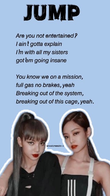 BLACKPINK - Jump(Rap) lyrics #music #song #kpop #blackpink #shorts ...