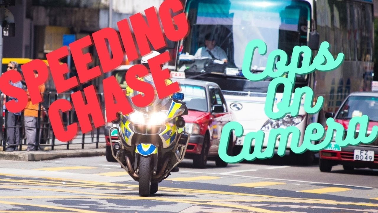 Cops chase for speeding caught on camera - YouTube