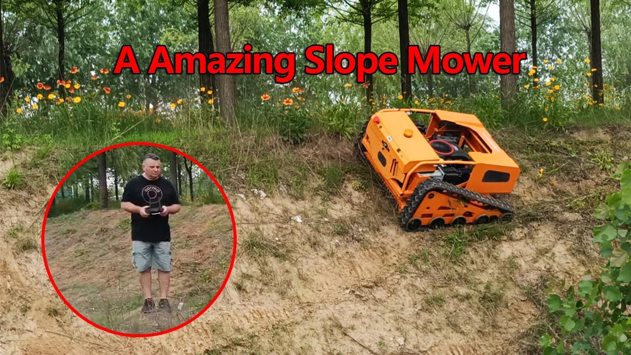 A Amazing Slope Mower - America Customer Test 800mm Remote control ...