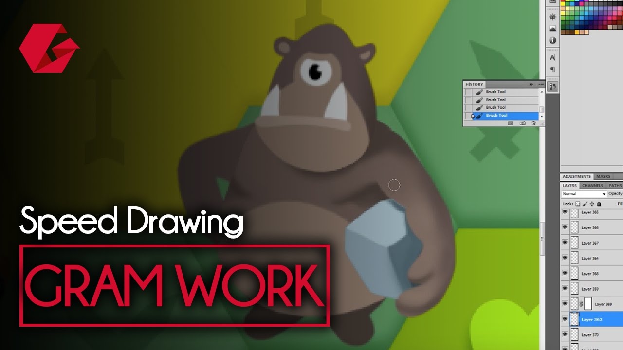 Gram Games | Speed Drawing - YouTube