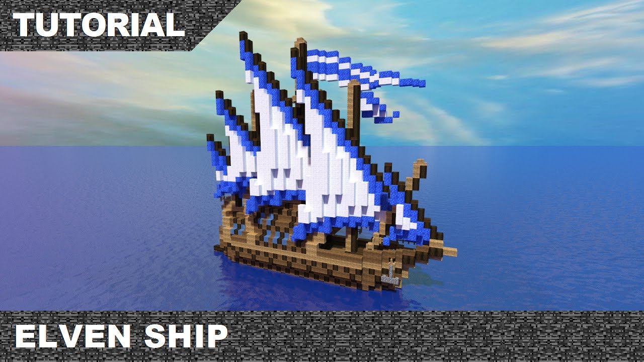 Minecraft Elven Ship Tutorial & Download - YouTube