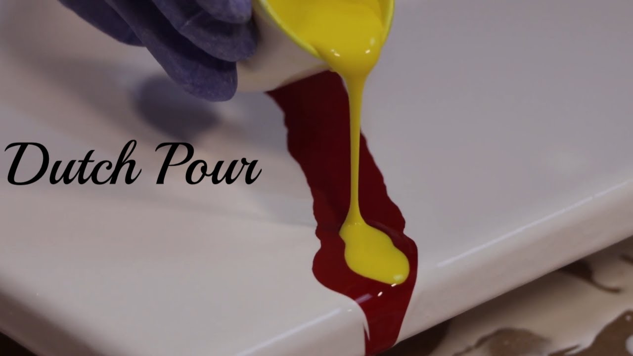 (270) Dutch Pour Method Acrylic Painting 👍 - YouTube