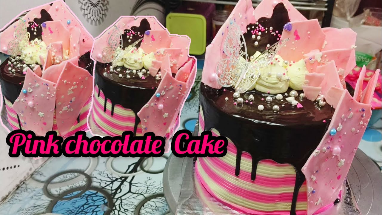 Cake coklat pink // si pinkky yang menggoda - YouTube
