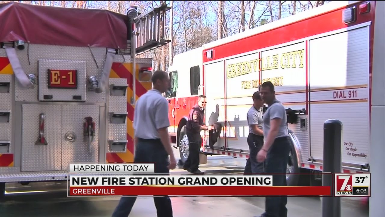 Grand opening of new Greenville fire station - YouTube