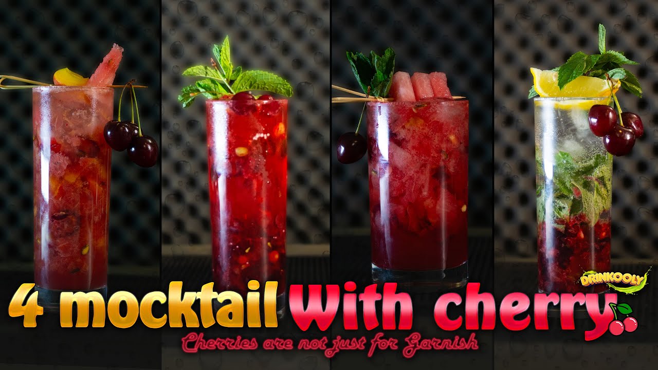 4 Cherry Mocktails to WOW Your Friends - YouTube