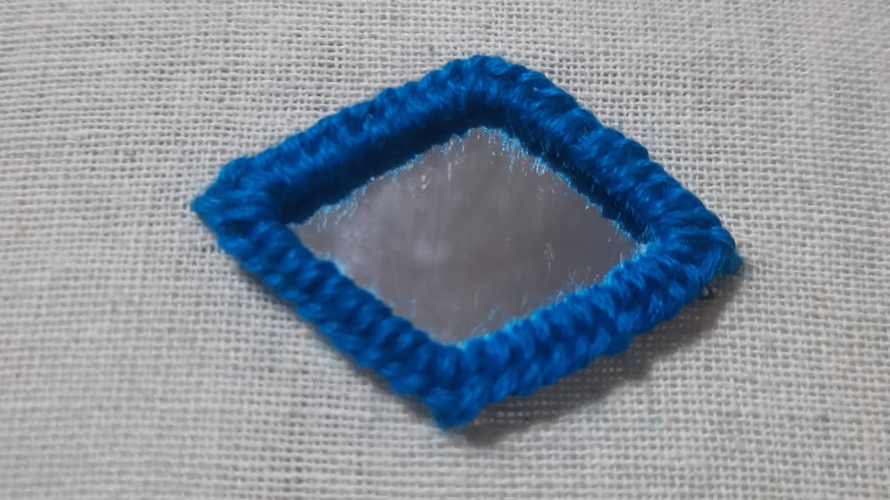Diamond mirror work. #handembroidery #handwork - YouTube