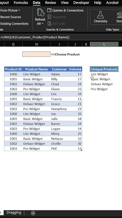 Create a Dynamic Drop Down Menu in Excel #excel #shorts - YouTube