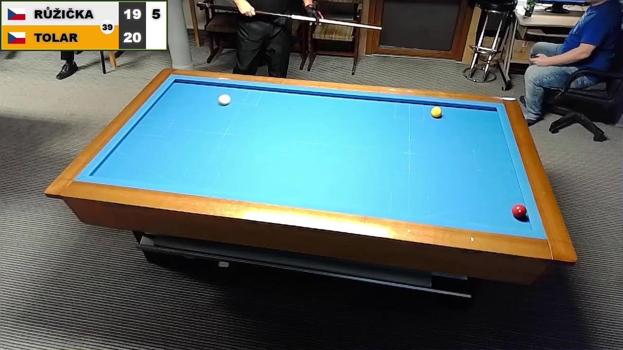 Czech league | 3-cushion | 2nd class | 4th round | Patrik Tolar v Ivo Růžička - YouTube