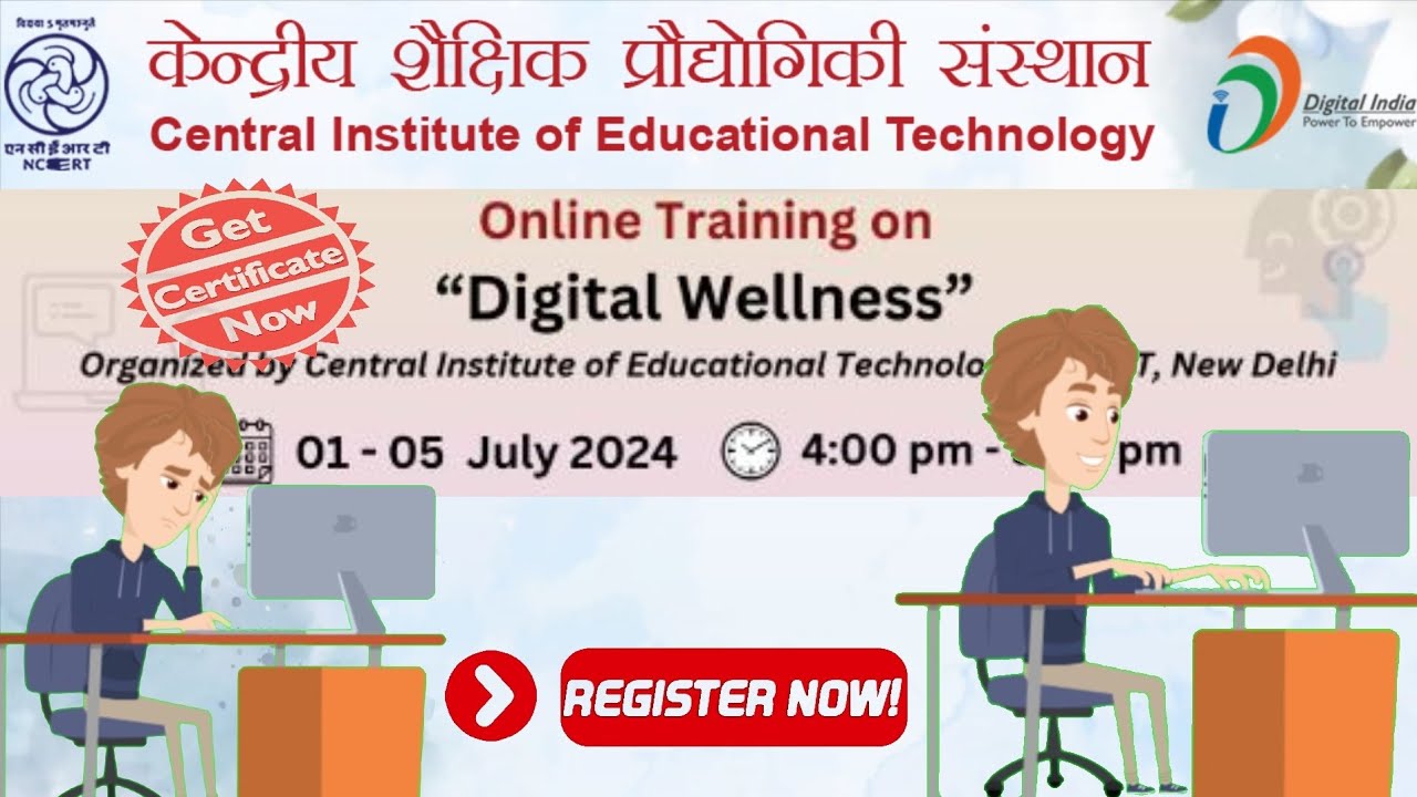 CIET NCERT ONLINE TRAINING ON Digital Wellness #ciettraining # ...