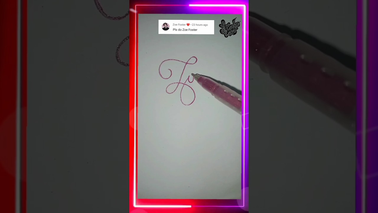 stylish name | Zoe Foster | sk cursive art | how to make a stylish name ...