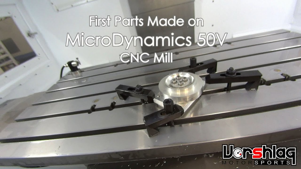 Making our first part on the Micro Dynamics 50V CNC Mill - YouTube