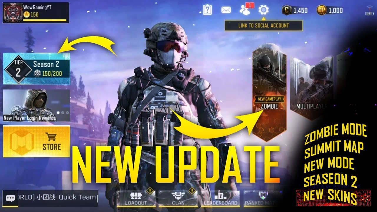 COD Mobile New Update | Zombie Mode, Summit Map, New Mode & Season 2 In ...