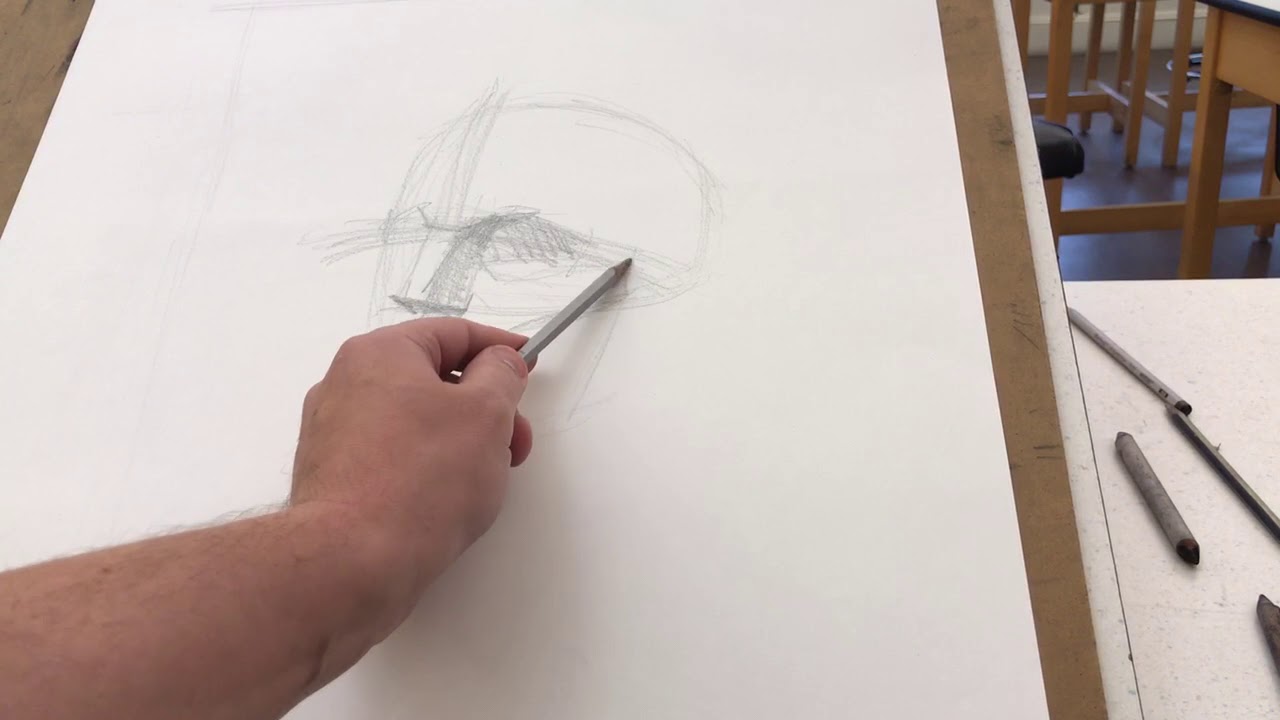 Pencil Drawing with Varied Line/Value - YouTube