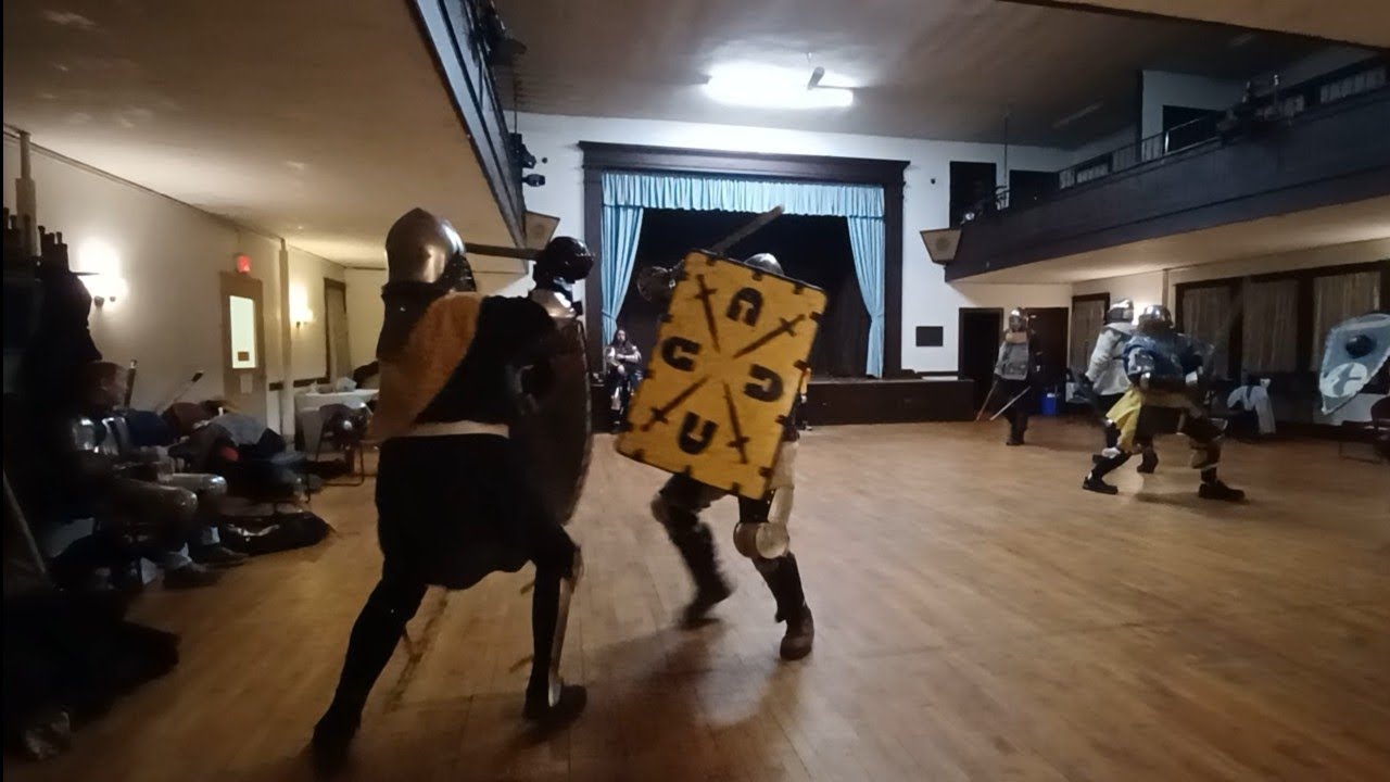 Vassilis vs Sir Arn ... sword and shield ... Nutley 2/4/26 - YouTube