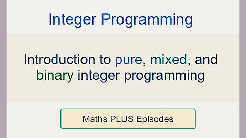 Integer Programming Branch and Bound Method - YouTube