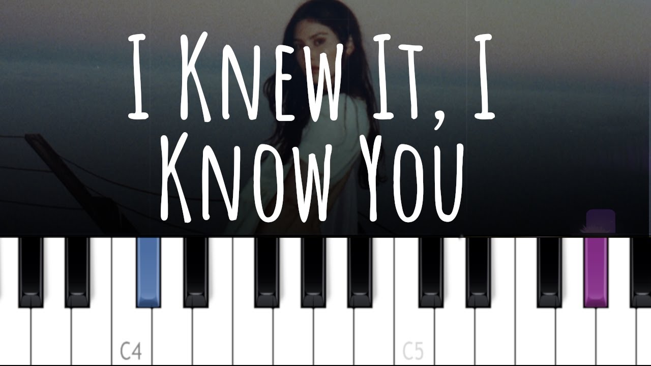 I Knew It, I Know You ~ Gracie Abrams (piano tutorial) Acordes - Chordify
