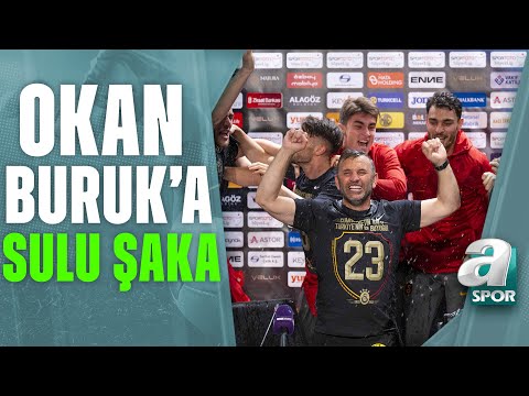 Galatasaray Futbolcularından Okan Buruk'un Basın Toplantısına Baskın! (Ankaragücü 1-4 Galatasaray)