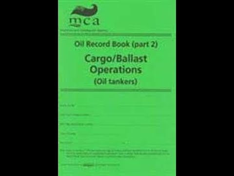 Oil record Book(ORB)Part I & Part II/Machinery space operation /Cargo ...