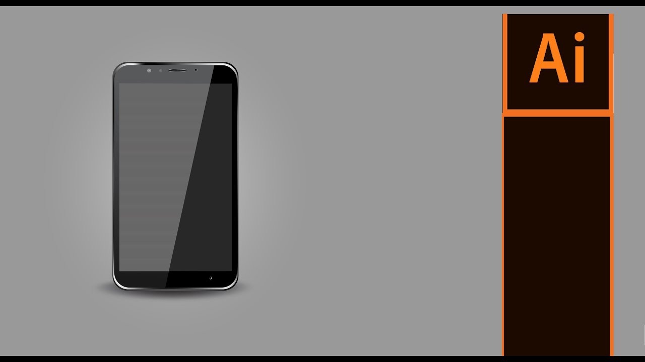 HOW TO ILLUSTRATE Smart Phone | Touch-Screen Mobile | Realistic | Adobe ...