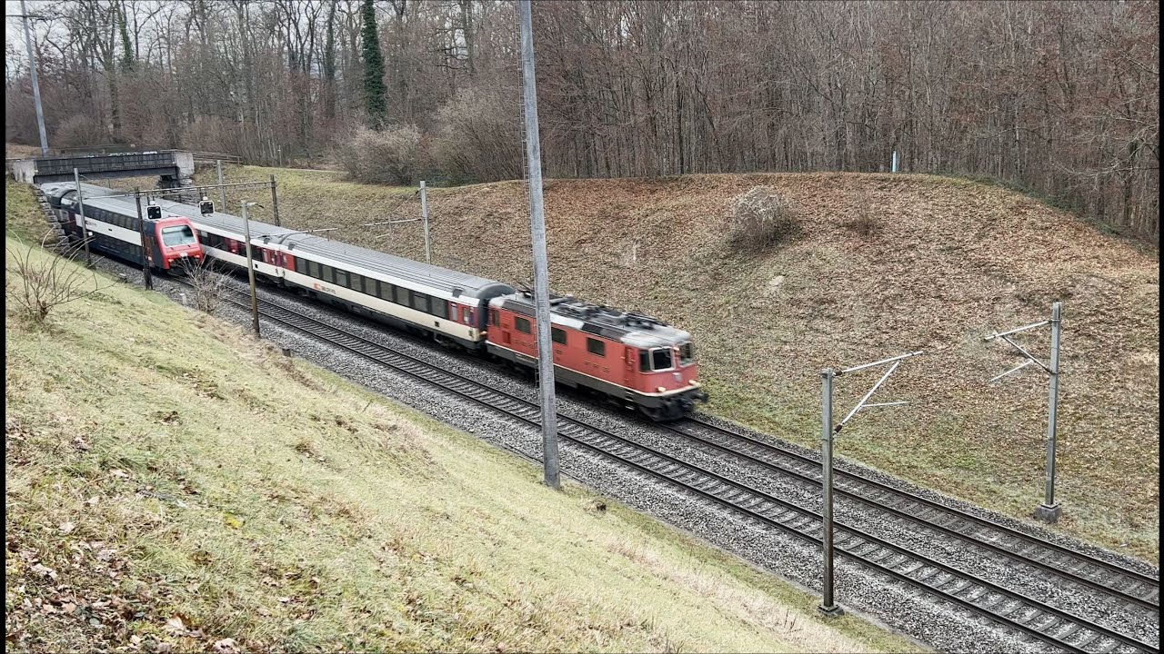 SBB S9 - Schaffhausen - Uster & IC Zürich HB - Stuttgart - YouTube