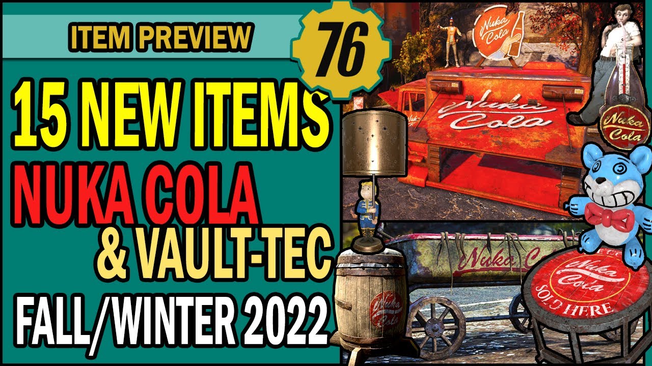 15 NEW Nuka Cola & Vault-Tec Items (ATX) Coming in Fall/Winter 2022 ...