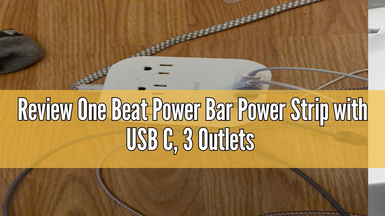Review One Beat Power Bar Power Strip with USB C, 3 Outlets 4 USB Port ...
