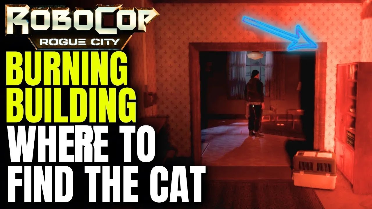 Where to find the cat - Burning Building Mission | Robocop Rogue City ...