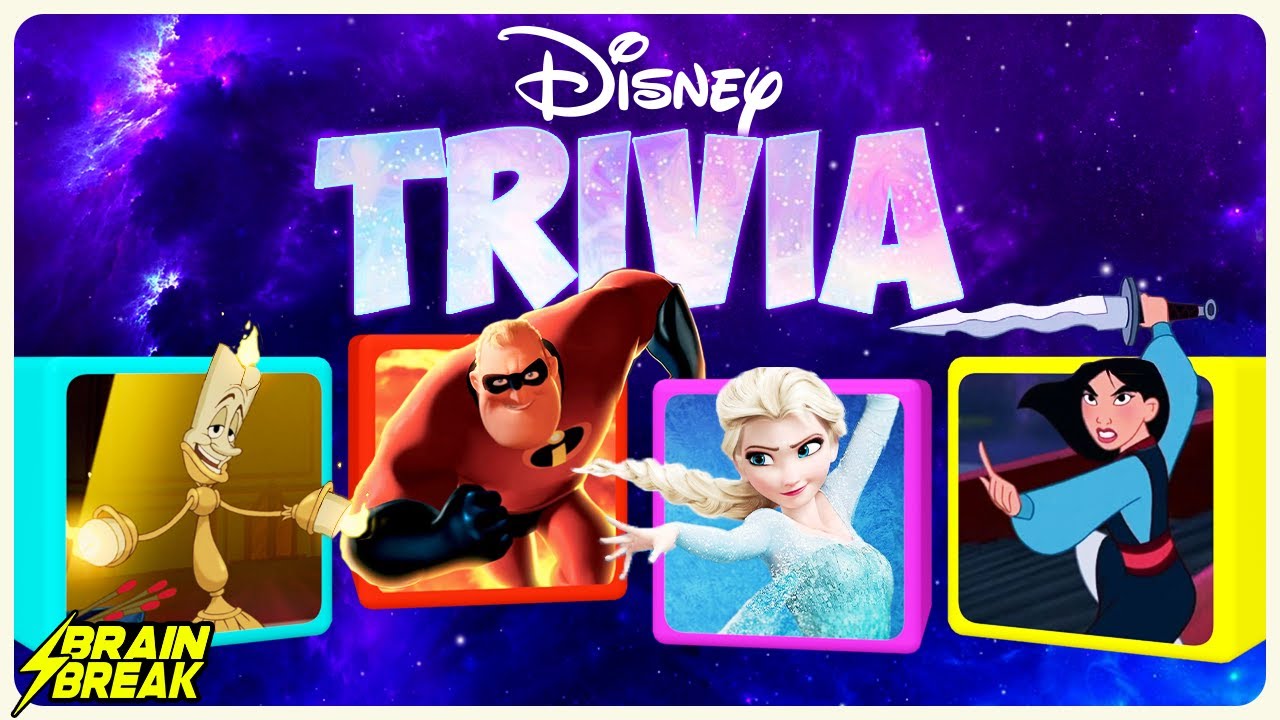 ⚡️ Disney Trivia Brain Break for Kids Just Dance Danny GoNoodle ⚡️ Jump ...