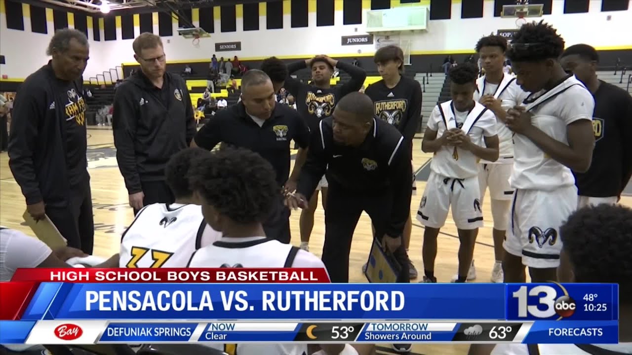 Rutherford boys basketball wins district championship in OT - YouTube