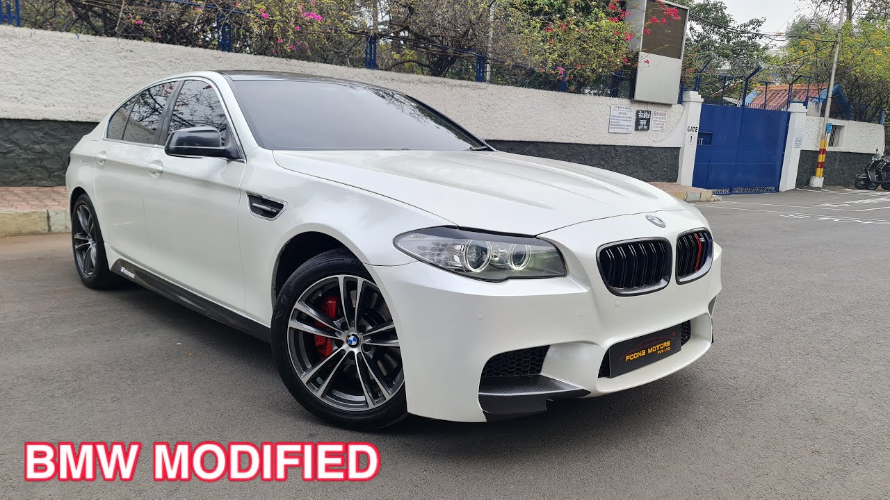 BMW 5 SERIES MODIFIED || WRAP || ALLOYS || POONA MOTORS PVT LTD - YouTube