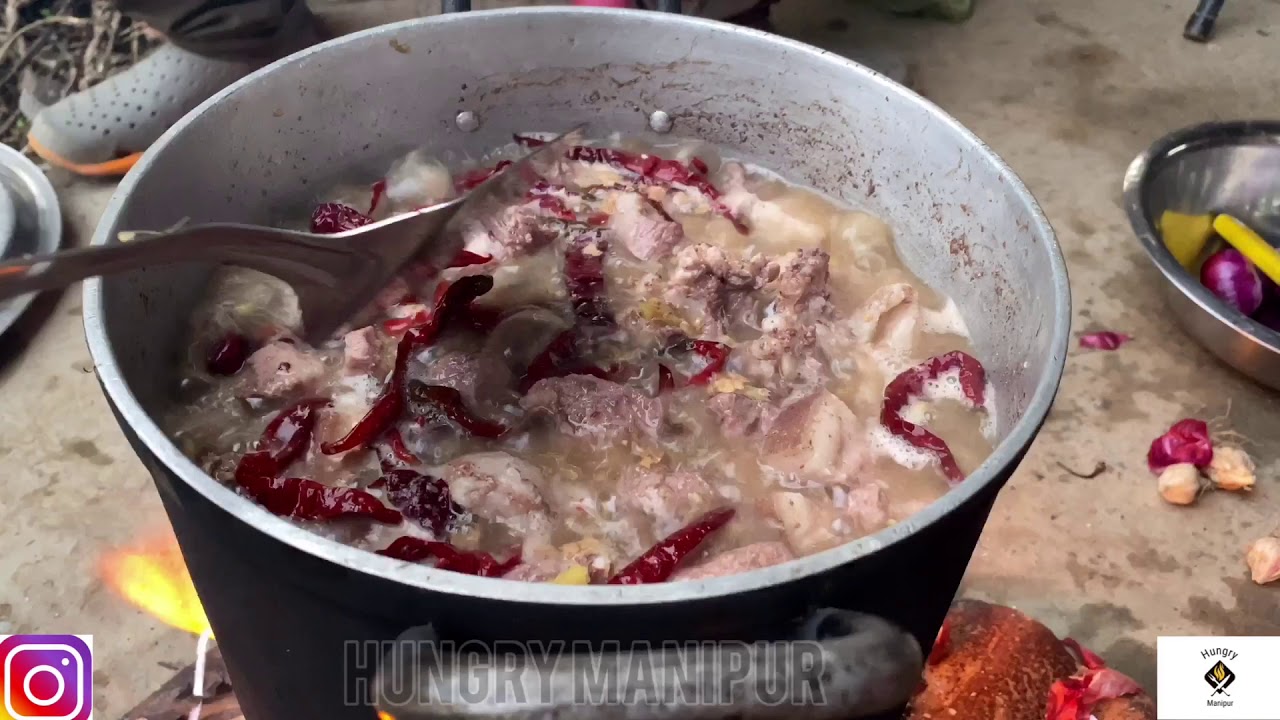 Pork With Sirakhong Morok Hungry Manipur - YouTube