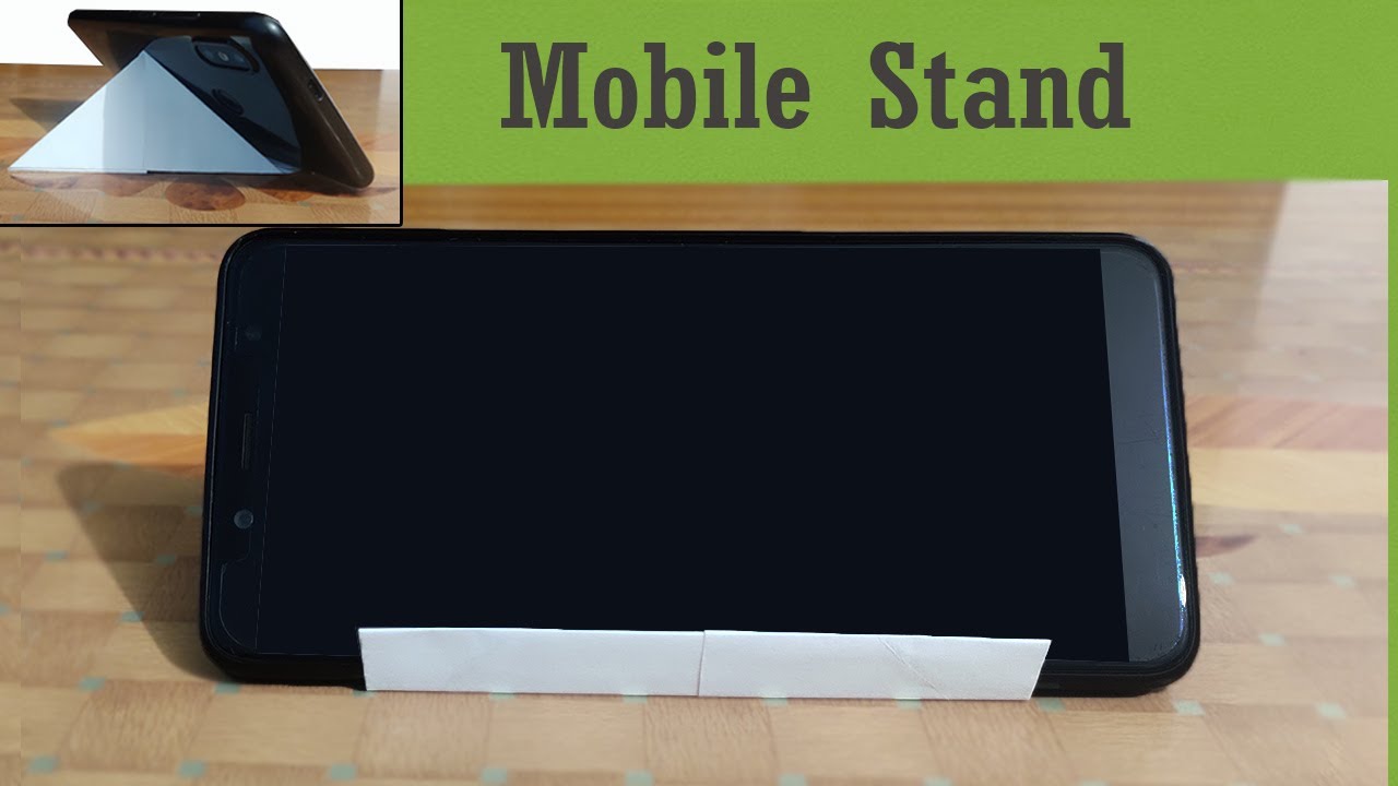Make Paper Mobile Stand Without Glue | DIY Origami Paper Phone Holder ...