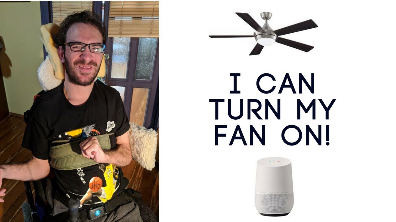 Turn on the fan with Google home and bond - YouTube