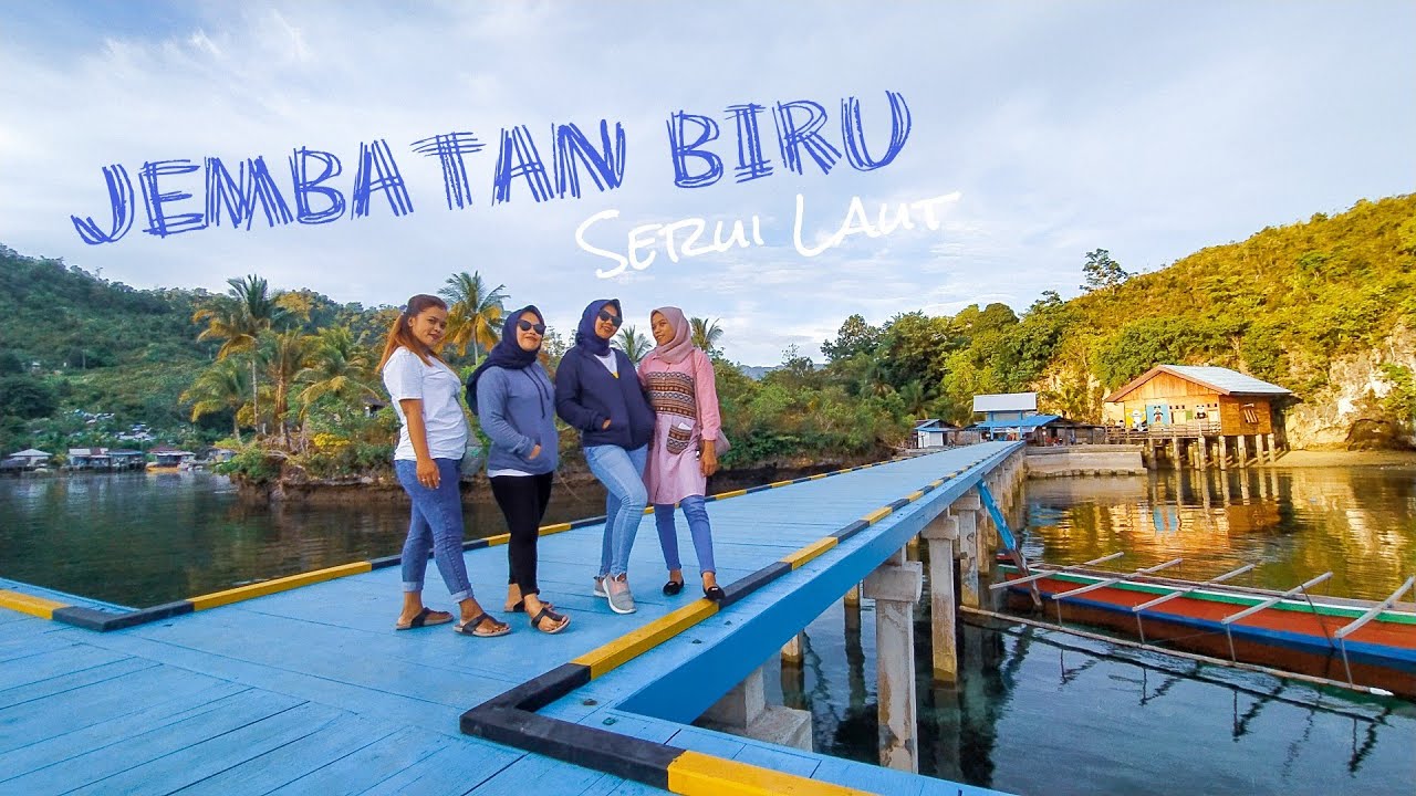 Nikmati Indahnya Keindahan Jembatan Biru Serui Laut - YouTube