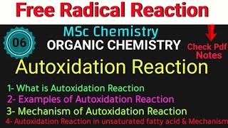 Autoxidation Reaction - Reaction u0026 Mechanism •Examp... | Doovi