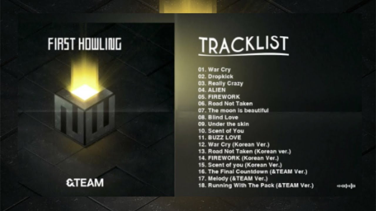 [MUST WATCH] &TEAM ~ [First Howling: NOW] First Album Tracks (Released ...