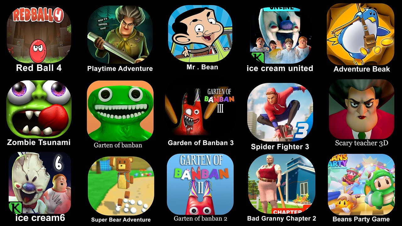 Playtime Adventure,Mr Bean - Special Delivery,Incredible Jack,Bowmaster ...