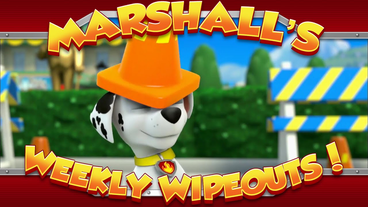 Marshall's Weekly Wipeouts! (Season 1 - Pups Great Race!) - YouTube