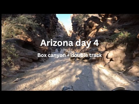 Arizona 2024 day 4 riding box canyon + double track. te300i. Wickenburg ...
