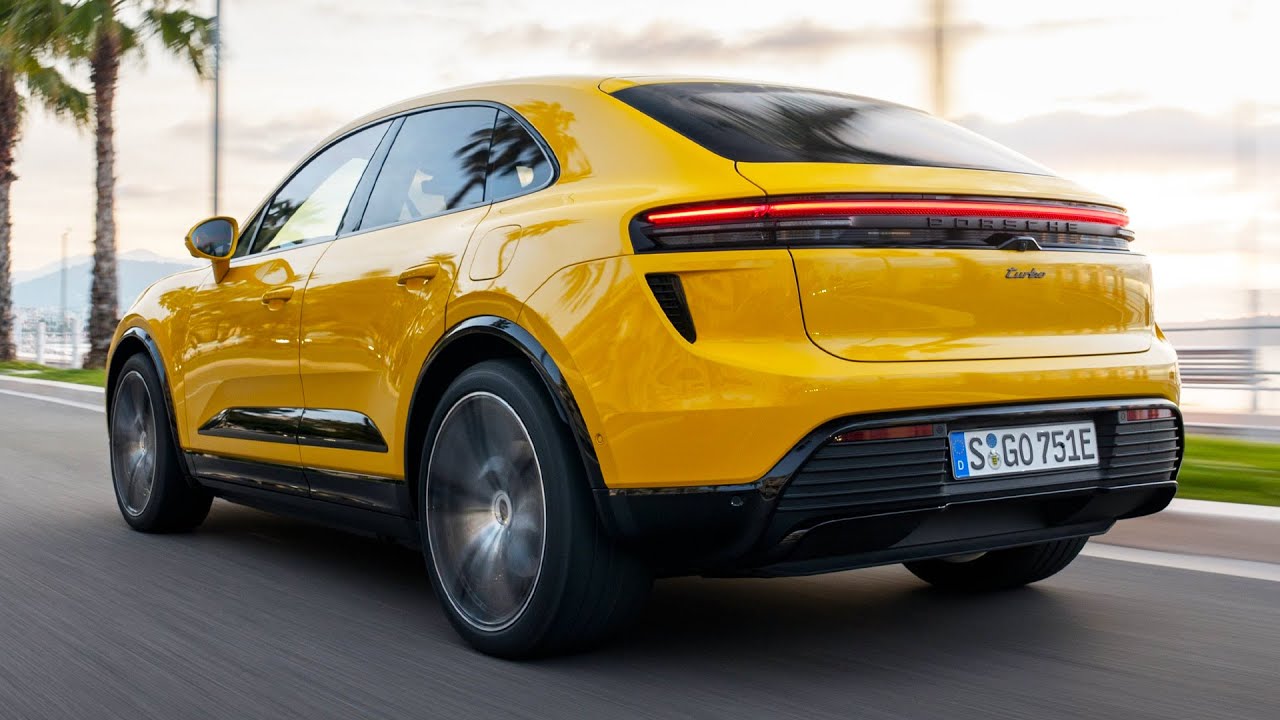 New 2025 Porsche Macan Turbo EV – Beautiful in Speed Yellow - YouTube