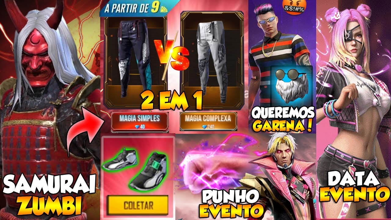 AMANHÃ EVENTO!! ANGELICAL 2EM1, LOJA MISTERIOSA, SAMURAI ZUMBI, TENIS ...