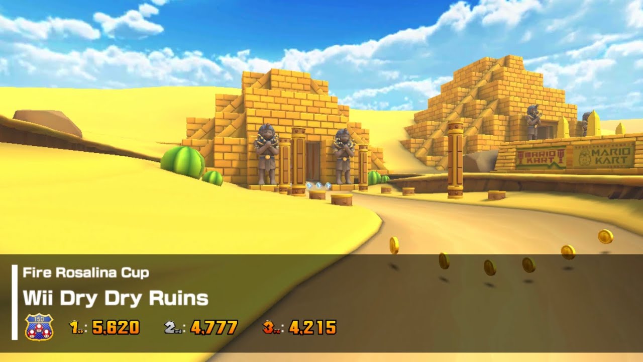 Wii Dry Dry Ruins - Mario Kart Tour - YouTube