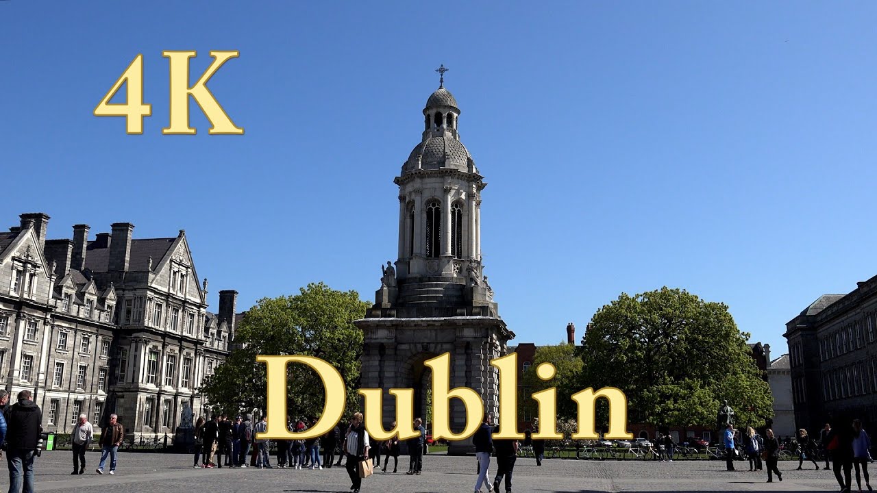 Dublin, Irland Rundreise, Doku mit Sehenswürdigkeiten in video 4k ultra ...