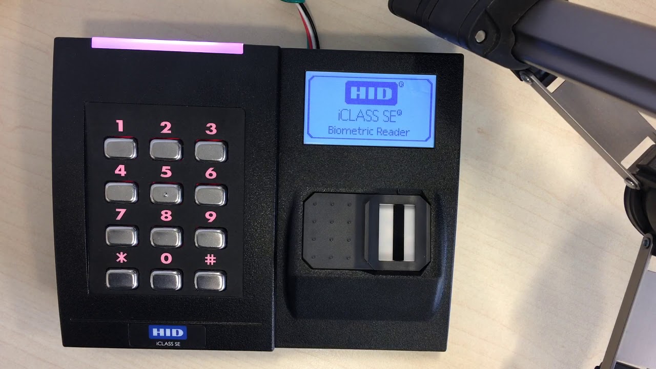 3. HID bio reader first time start up and configuration as Reader ...