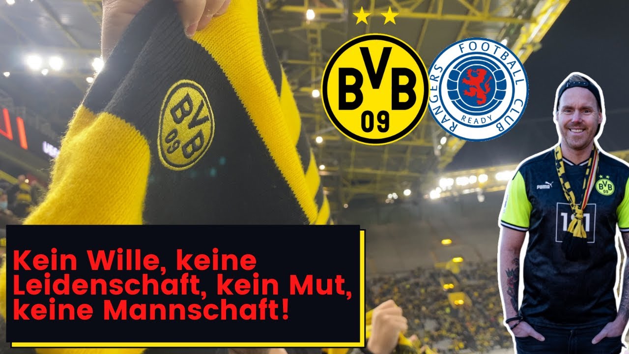 BVB vs. Glasgow Rangers 2-4 | Mal wieder ein Debakel! | Glasgow-Party ...